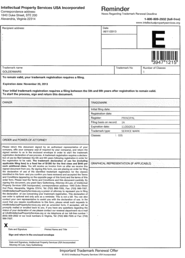 Trademark Fraud Using Public Email Addresses - EsquireTrademarks.com