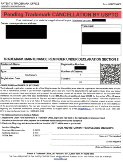 Trademark Office Scams - Beware! - EsquireTrademarks.com