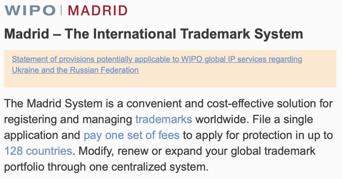 International Trademark Applications and the Madrid Protocol